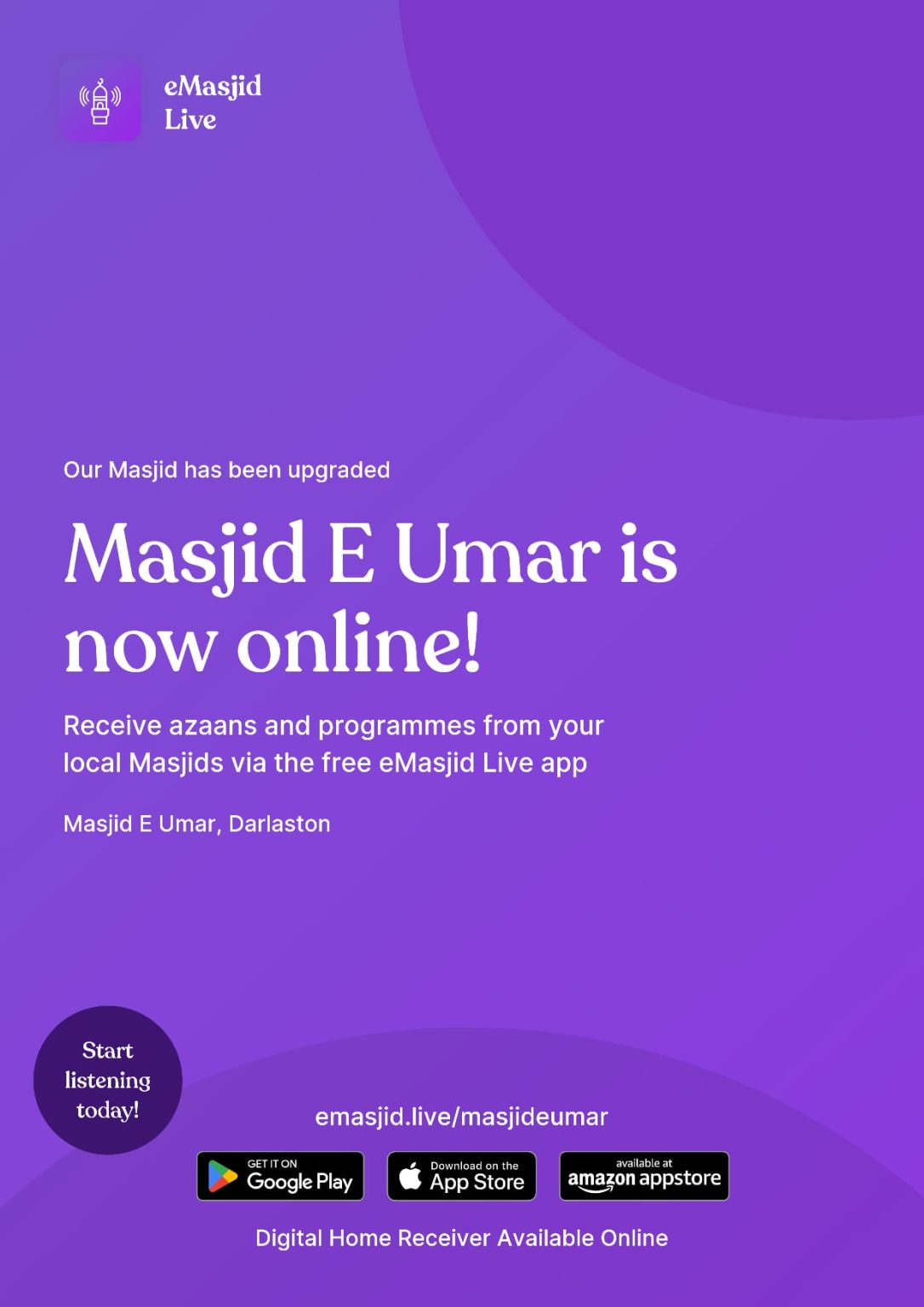 Masjid-E-Umar – Walsall